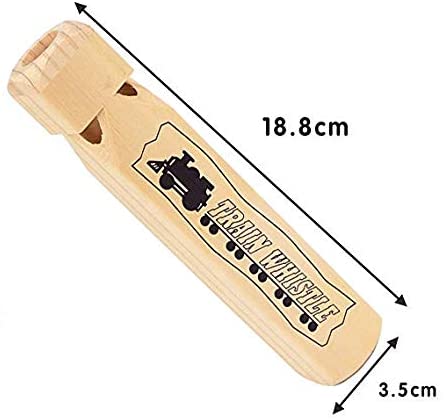 2 Pack Train Whistle for Kids, Wood Whistle 4 Tones for Party Favours ...