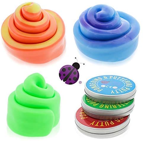 3 Pack of Putty Stress Relief Toys – 1.7 Ounce (50 gr) x 3 Fidget Putty ...