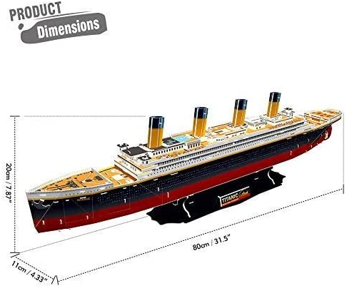 CubicFun 3D Puzzles Titanic(Large) Model kits Ship and Boat, Papercraft ...