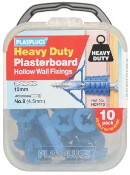 Plasplug Hcf110 Heavy Duty Plasterboard Plugs (10) – BigaMart