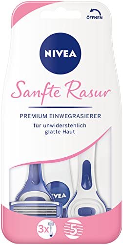 Nivea Premium Smooth Shave Disposable Razor, 3/Pack – 3 Pack – BigaMart