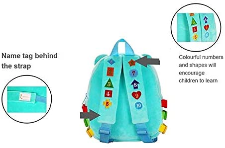 EZLink Toddler Backpack with Buckles, Kids Plush Bookbag, Children’s ...