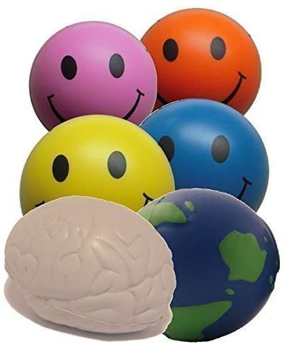StressCHECK Stress balls x 6 x Mixed Balls Stress Stress Ball Sensory ...