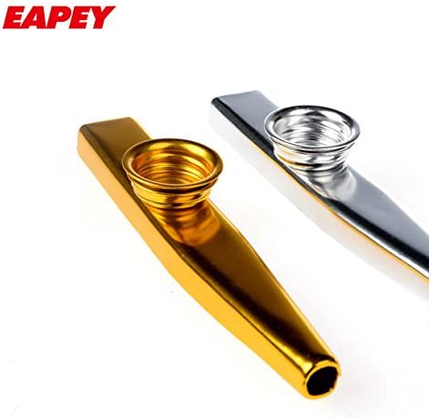 Kazoo Instrument Festive Carnival Golden Kazoo Single Pack 3 Membrane ...