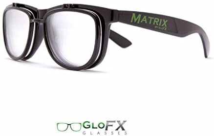 GloFX Matrix Double Diffraction Glasses – Black Intense Rave Party ...