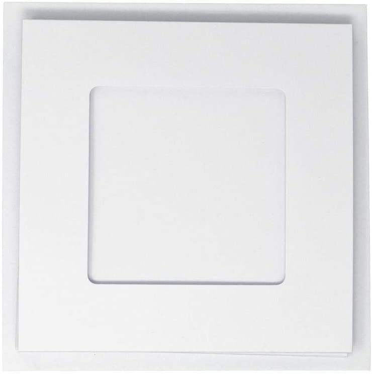 Stitchtastic Square Aperture Square Cards – White (Pack of 5) – BigaMart