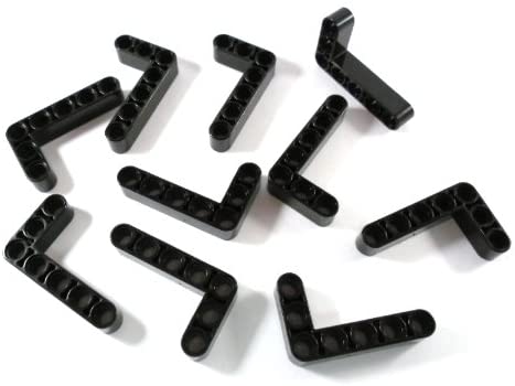 LEGO TECHNIC Liftarm 3×5 Nubs L-shape in black. – BigaMart