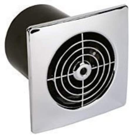 Manrose 100mm Low Profile Extractor Fan/Timer – Chrome – BigaMart