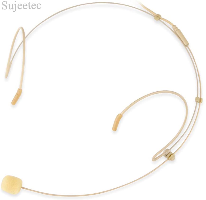 Sujeetec Microphone Headset Discreet Headworn Earset Over Ear Mic for ...