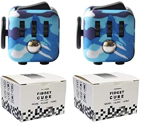 Am Bulan 2 Pack Toy Fidget Toy Cubes – Two Fun Individually Boxed ...
