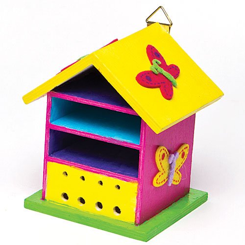 Baker Ross AF505 Wooden Bug House Craft Kits (Pack of 2) Bughouses to ...