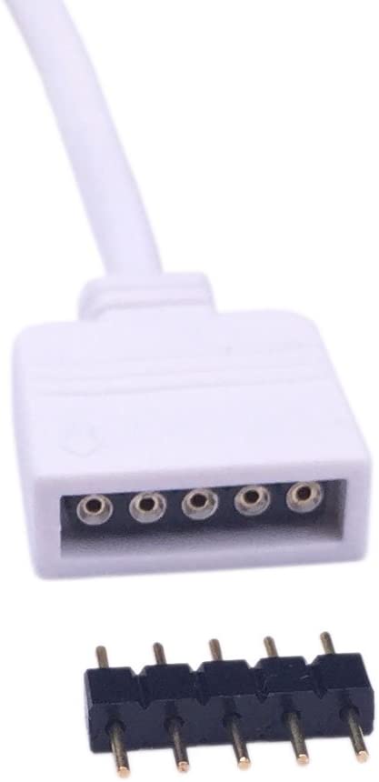 2pcs 1 to 4 Ports RGBW LED Strip Splitter Cable 5 Pin LED Tape ...