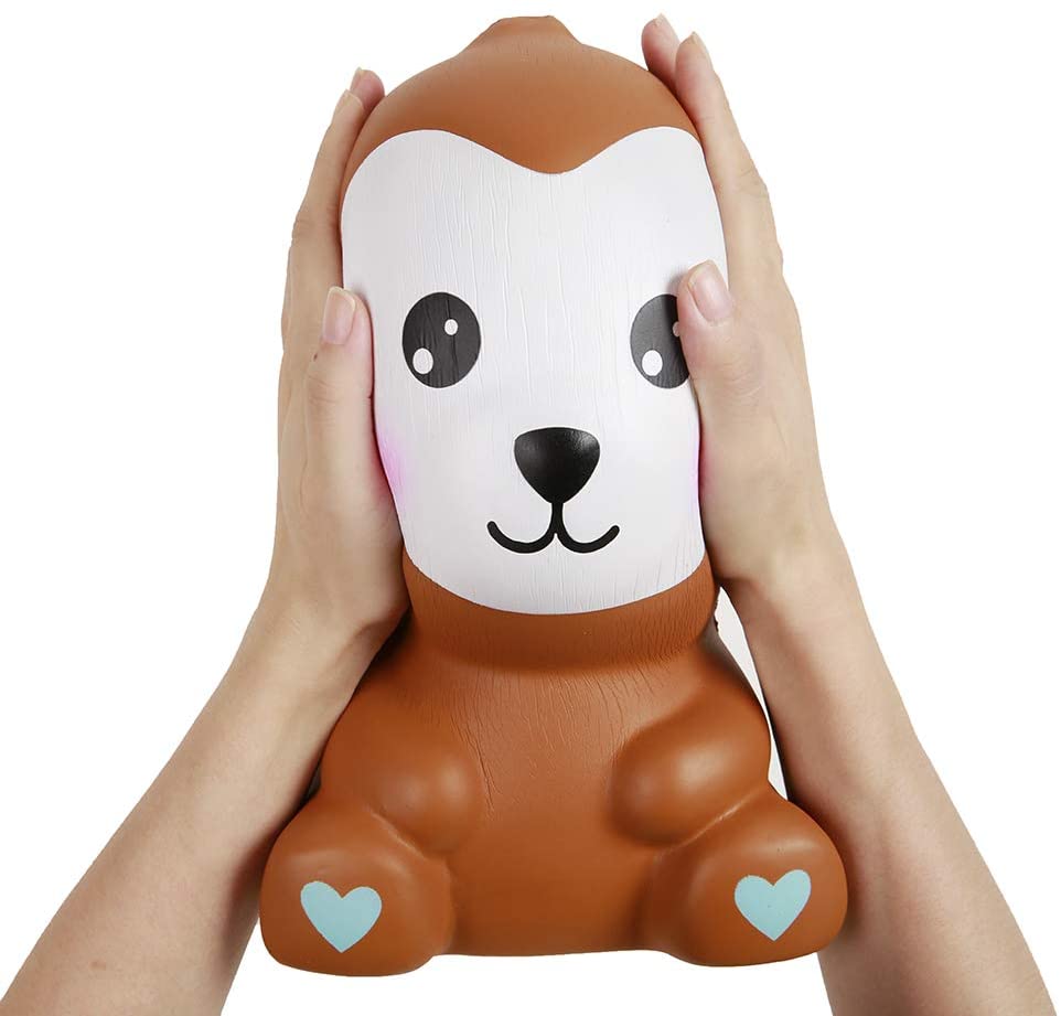 Anboor 10.2 Inches Squishies Jumbo Monkey Kawaii Slow Rising Scented ...