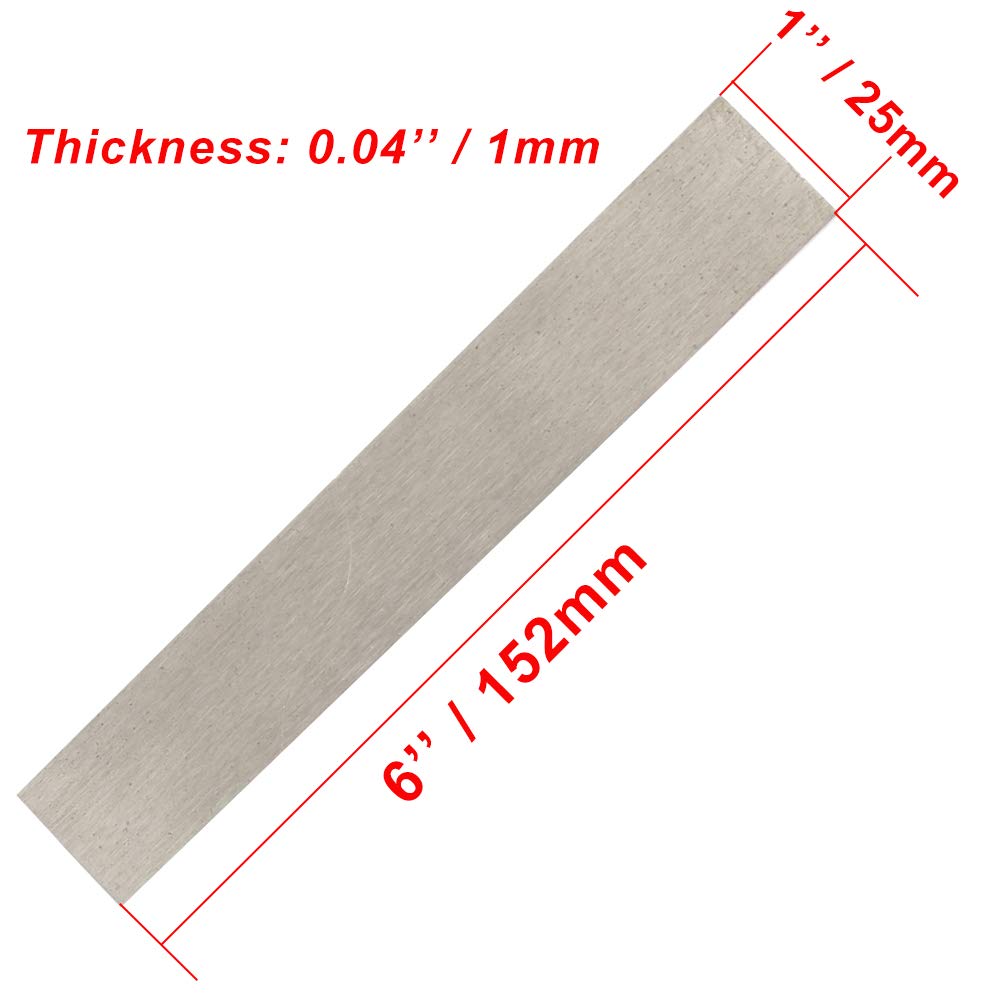 Nickel Anode-1 Inch X 6 Inches X 0.04 Inch（19 GA）99.6% Pure Nickel ...
