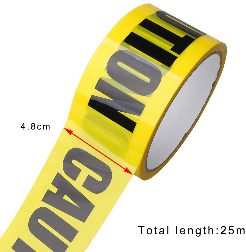 nuoshen Warning Tape, Wided Version CAUTION Adhesive Barricade Tape ...