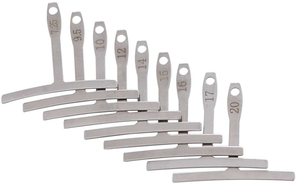 Guitar Measure Tools Set Includes 9 Understring Radius Gauge Set and ...