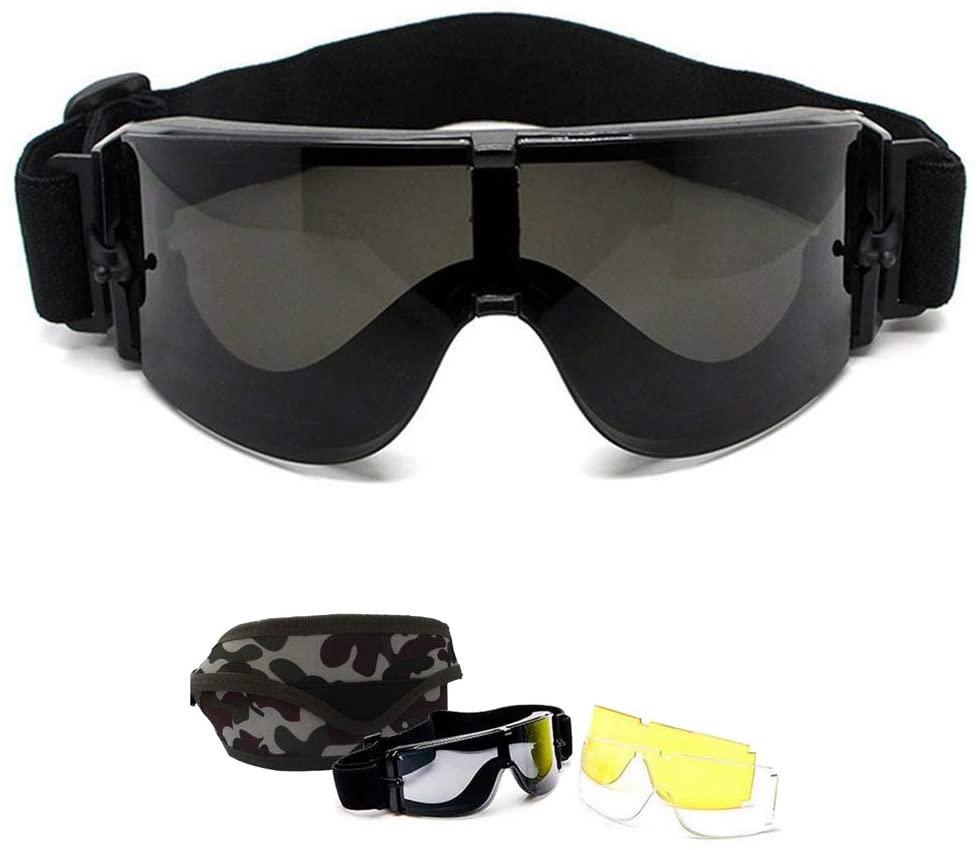 Airsoft Paintball Goggles, X800 Military Tactical Helmet Goggles UV-400 ...