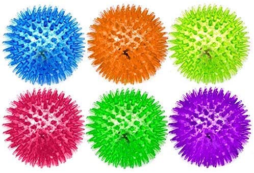 LED FLASHING BOUNCE-SPIKE BALL – BigaMart