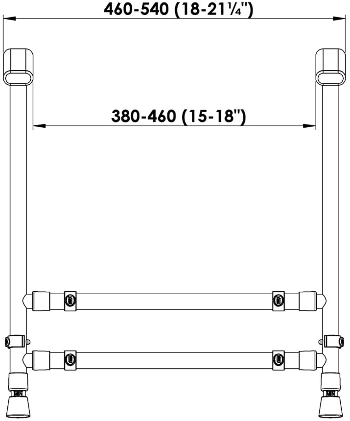 NRS Healthcare Nuvo P05218 Petite Childrens Toilet Frame , Height and ...