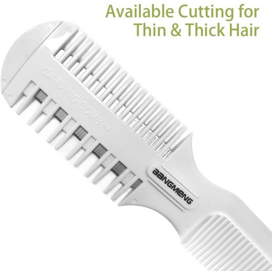 BANGMENG Hair Cutter Comb,Shaper Hair Razor with Comb,Split Ends Hair ...