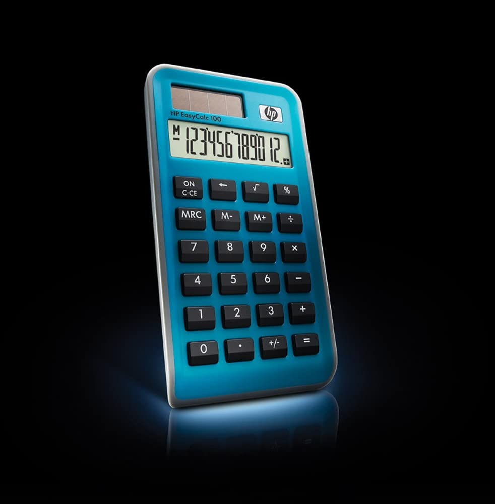 Hewlett Packard EasyCalc 100 Handheld Calculator – BigaMart