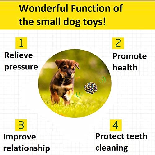 WALLE Dog Rope Toys Puppy Chew Toys Dog Interactive Toy Durable Cotton ...