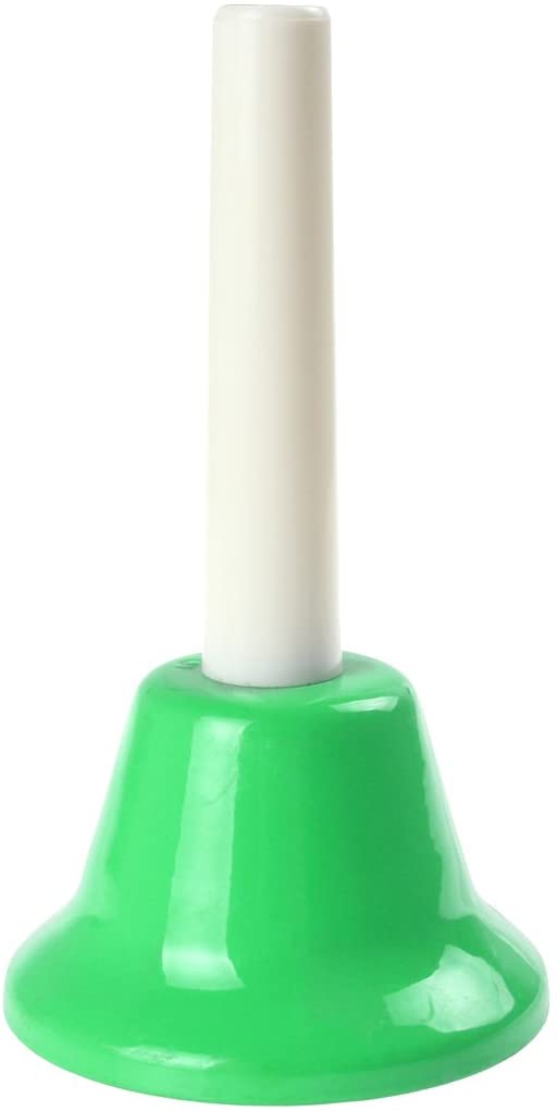 OriGlam 8 Note Diatonic Metal Hand Bells Set Musical Instrument for ...