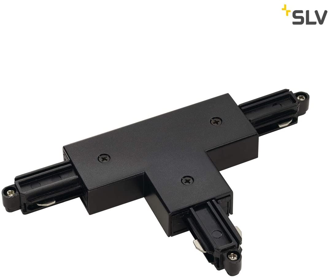 SLV System T-Connector for 1-Phase HV Track/Black, Polycarbonat (PC ...
