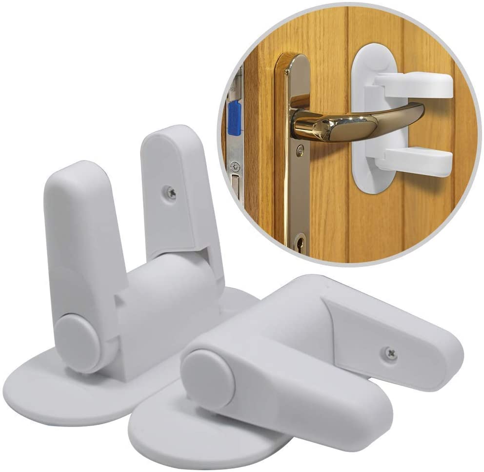 YYGIFT Child Handle Lock, Baby Door Lever Lock Door Handle Safety Lock ...