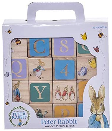 Official Peter Rabbit Wooden Building Blocks – Early Development Activity Toys for Toddlers ...