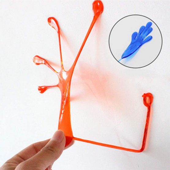 Xinlie Mini Sticky Hands Toys Vinyl Sticky Stretchy Hands Gossip Kids ...