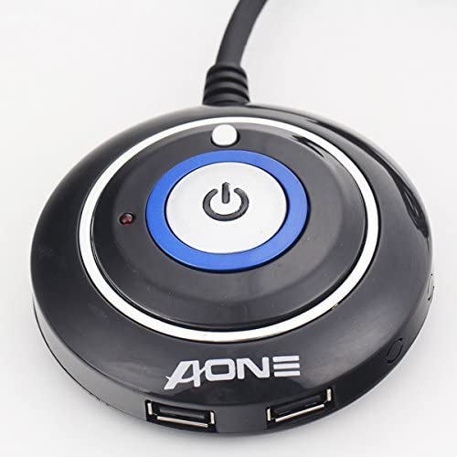 LAOMAO Desktop Computer Case Switch With Dual USB Ports + Power Reset ...