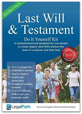 Last Will and Testament Kit 2021 UK | Double Pack for Two People ...