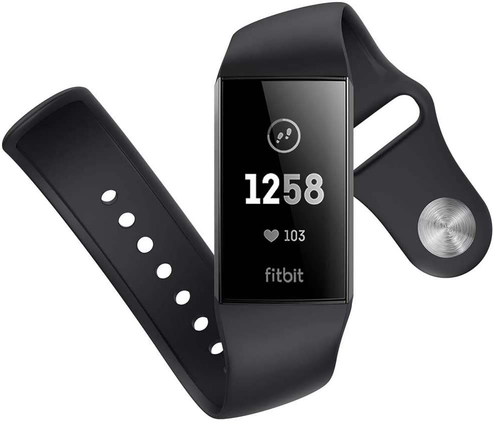 ESR Sport Strap for Fitbit Charge 3/3 SE, Soft Silicone Waterproof ...