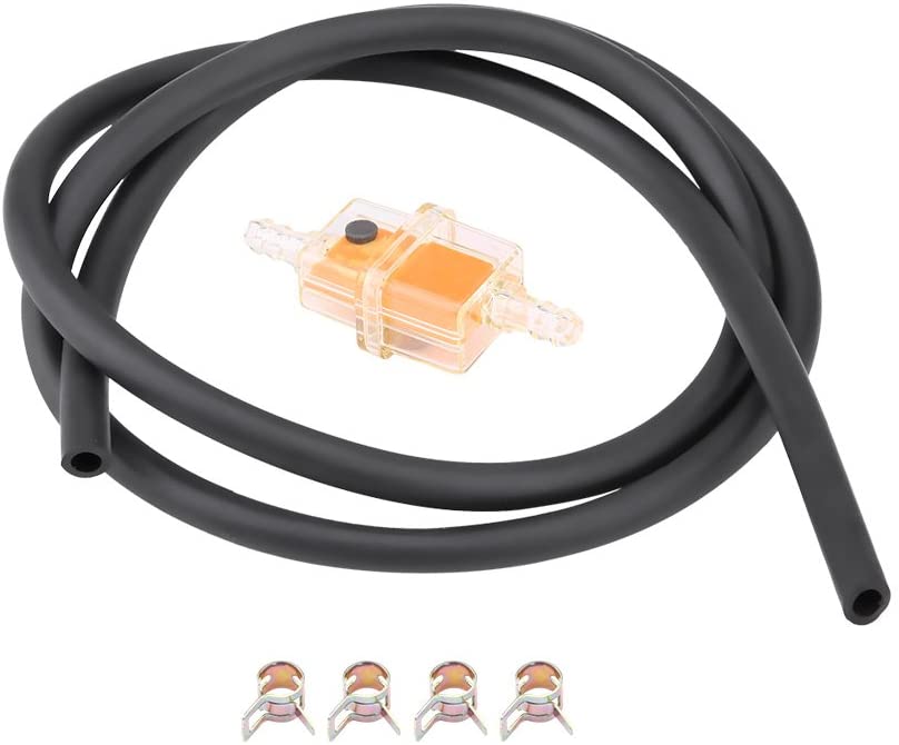 Motorcycle Fuel Filter Hose Kit, 6mm 1/4 inch Motorcycle Scooter Square ...