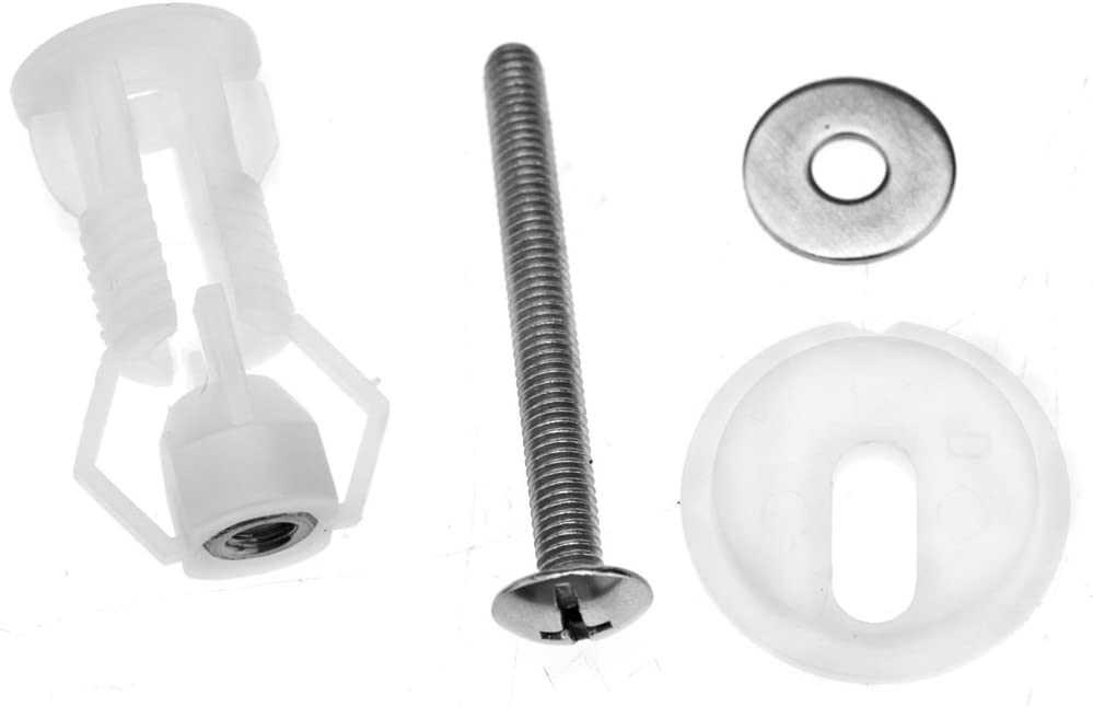 2pcs Toilet Top Cover Lid Seat Fixings WC Blind Hole Fitting White ...