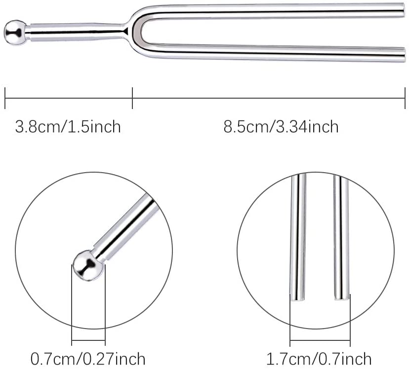 hugttt 2 Pack Tuning Fork Standard A 440Hz Tuning Fork Musical ...