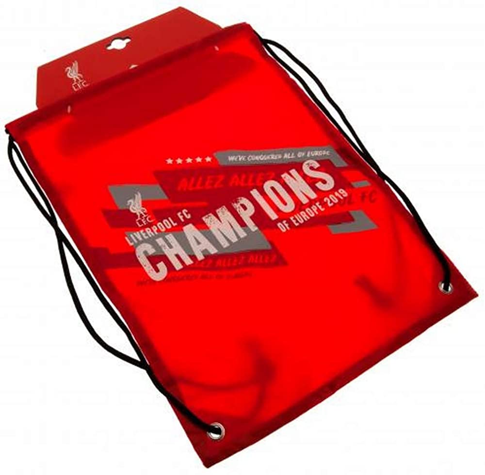 Liverpool Fc Champions of Europe Red Drawstring Swimming Gym Swim Bag ...