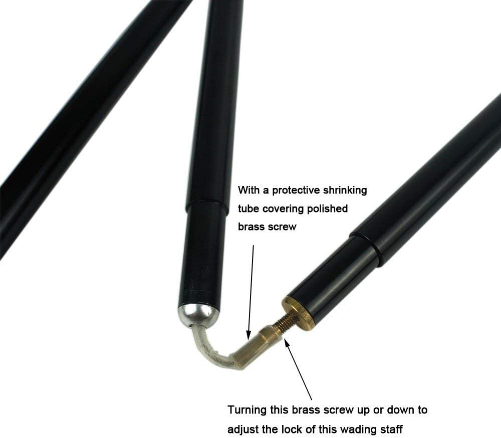 Aventik Fold-able Wading Stick Water Depth Safety Warning Sign Coated ...