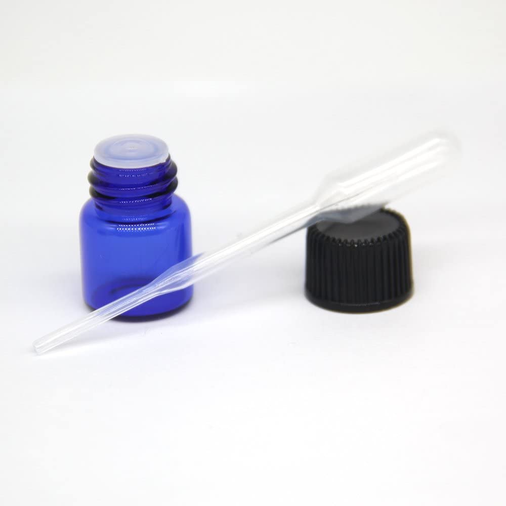 Yizhao Essential Oil 1ml Blue Sample Glass Bottle, Samll Sample Glass ...