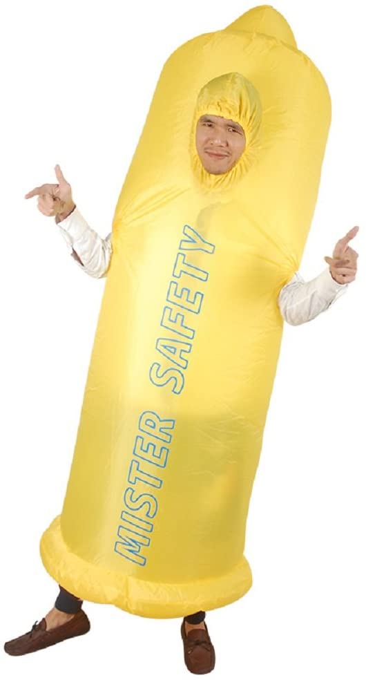 LOLANTA Adult Inflatable Condom Costume Carnival Party Fancy Dress ...