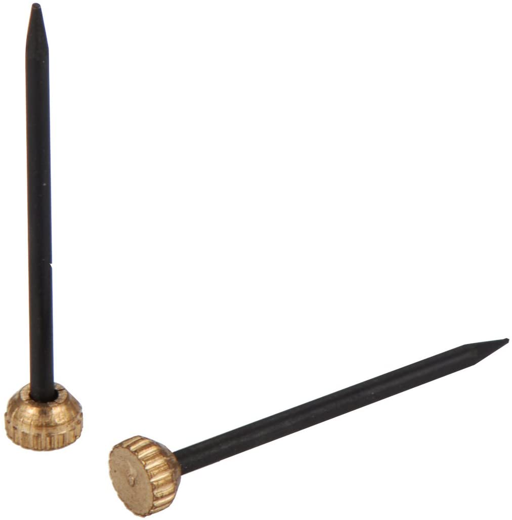 60 Pieces Picture Pins Brass Head Hanging Pins Nail Hook Pins with ...