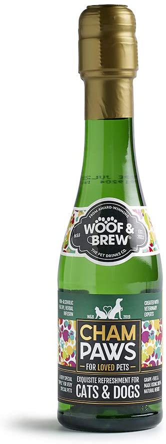 WOOF&BREW Cham:paws for Dogs Bubbles & Squeak Gift Set – Ideal Treat ...