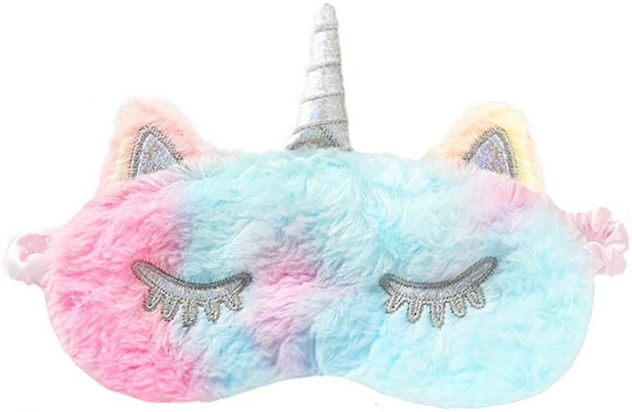dressfan Cute 3D Fluffy Animal Eye Mask For Sleeping Travel Breathable ...