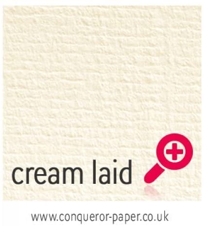 50 Sheets A4 Conqueror Laid (Textured) Cream Paper Watermarked - BigaMart