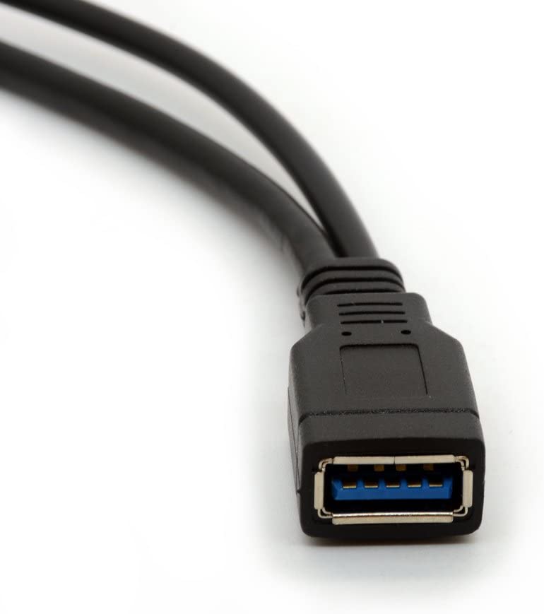Tomost USB 3.0 Cable Dual Power Cables Y Adapter Type A Lead Male to ...