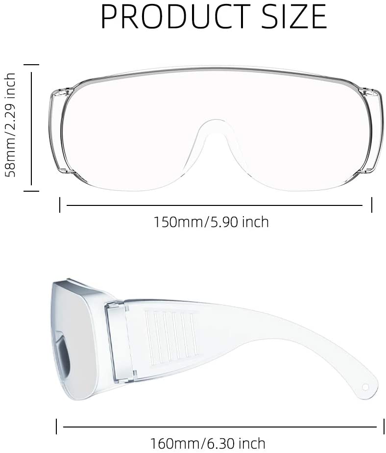 Safety Glasses, Eyewear Personal Protective Equipment, Protective Clear ...