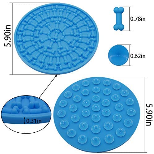 bonpeng [2PACK] Buddy Treat Mat,Dog Licky Mat, Perfect Curve Lick Pad ...