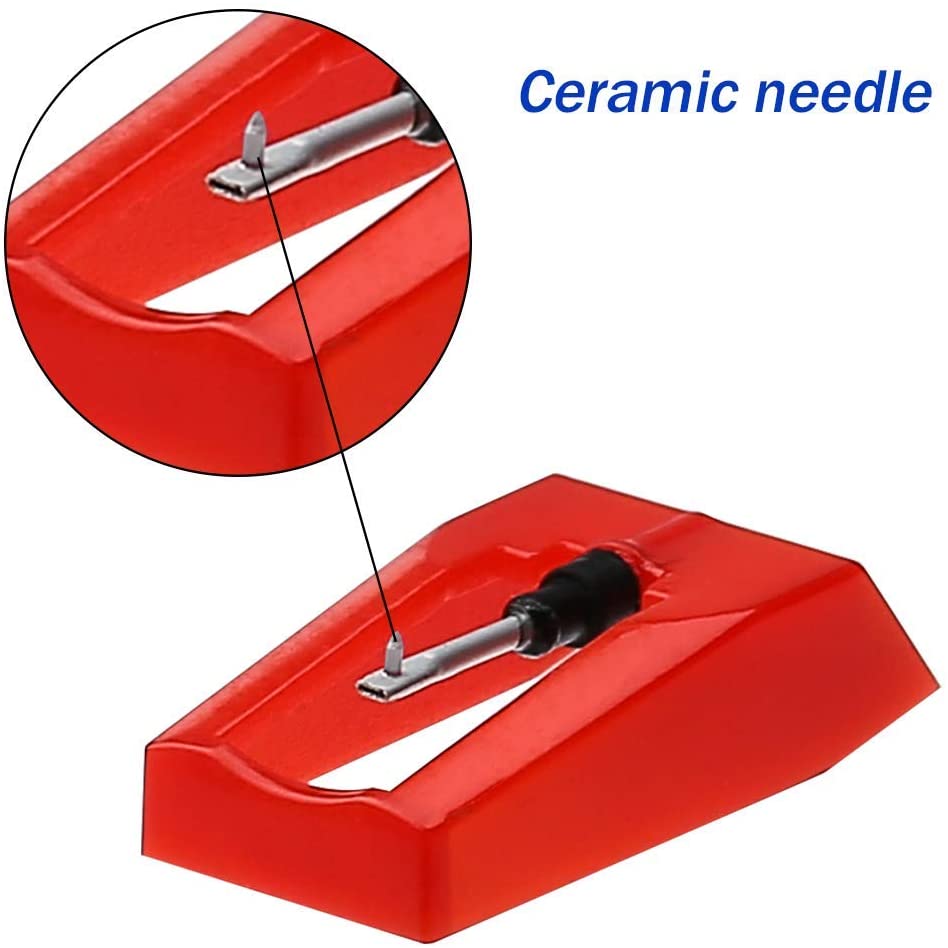 DLITIME Record Player Needle, Diamond Stylus Needle Replacement for ...