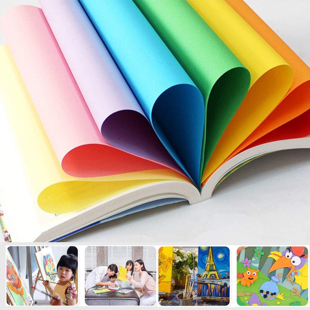 Coloured Card A4, Coloured Paper (Pack of 100 Sheets) 230gm, 20 ...